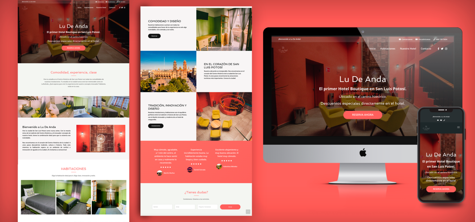 Lu De Anda - Sitio Web - Creativo Disegnia